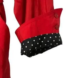 forecaster of boston | Jackets & Coats | Vtg Red Polka Dot Cuffs ...